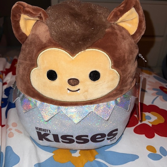 Squishmallows | Toys | Wade The Wolf With Hershey Kisses Wrapper | Poshmark